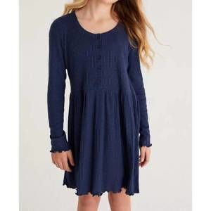 Z Supply | Dresses | New Z Supply Girls Claire Rib Dress In Midnight ...
